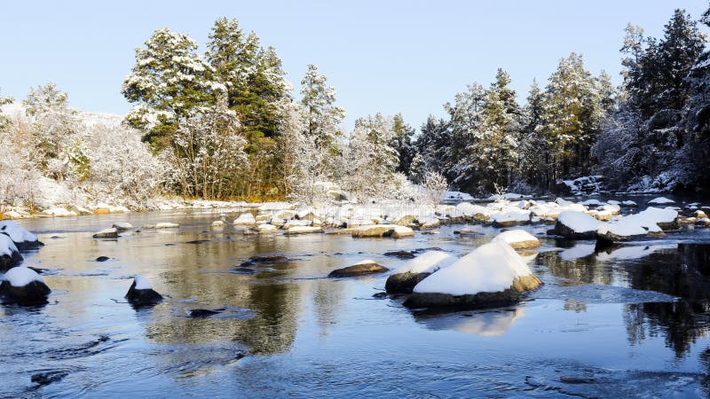 Snowy River stock photo. Image of season, cold, innset - 162673146