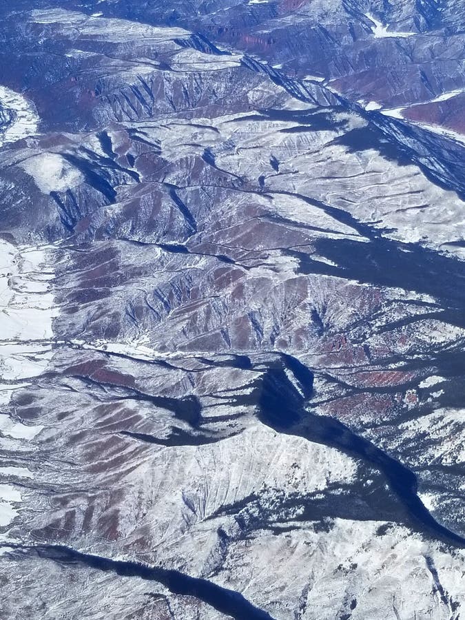 Snowy Rocky Mountain Foothills West of Denver Stock Photo - Image of ...