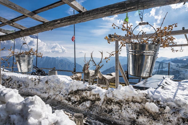 Snowy scene stock image. Image of beautiful, snow, canopy - 68673229