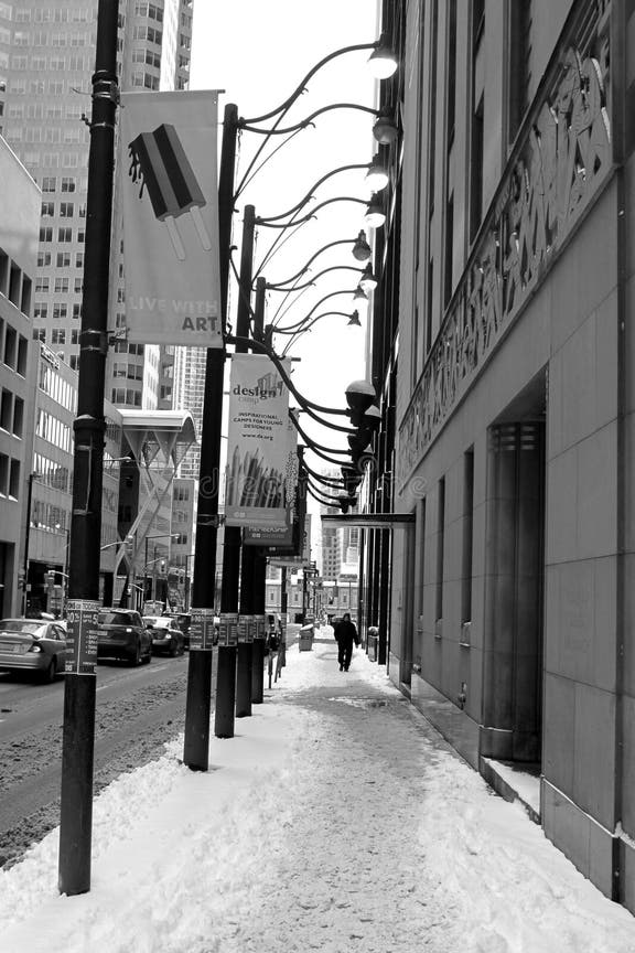 Snowy Streets editorial stock image. Image of water, snow - 17813414