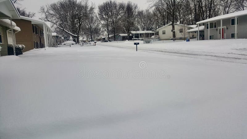 Snowy streets stock image. Image of streets, snowy, winter - 162284625