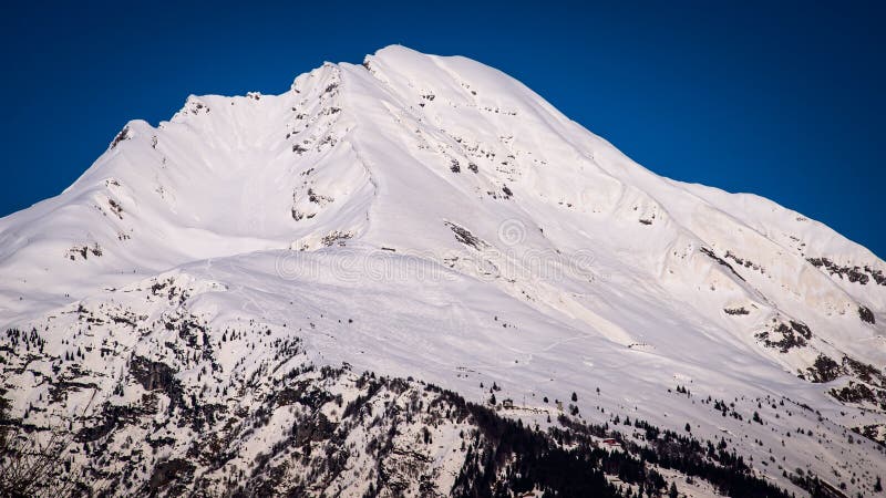 Snowy summit stock image. Image of mount, summit, snowy - 62889711