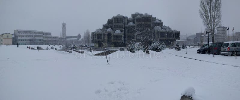 Snowy View editorial stock image. Image of weather, snowy - 92032579