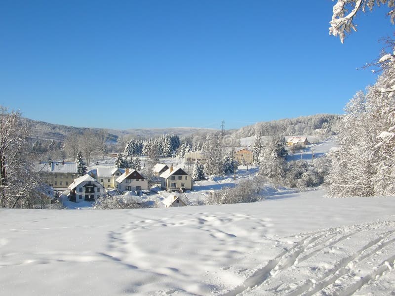 Snowy walley stock image. Image of brown, change, gold - 37106673