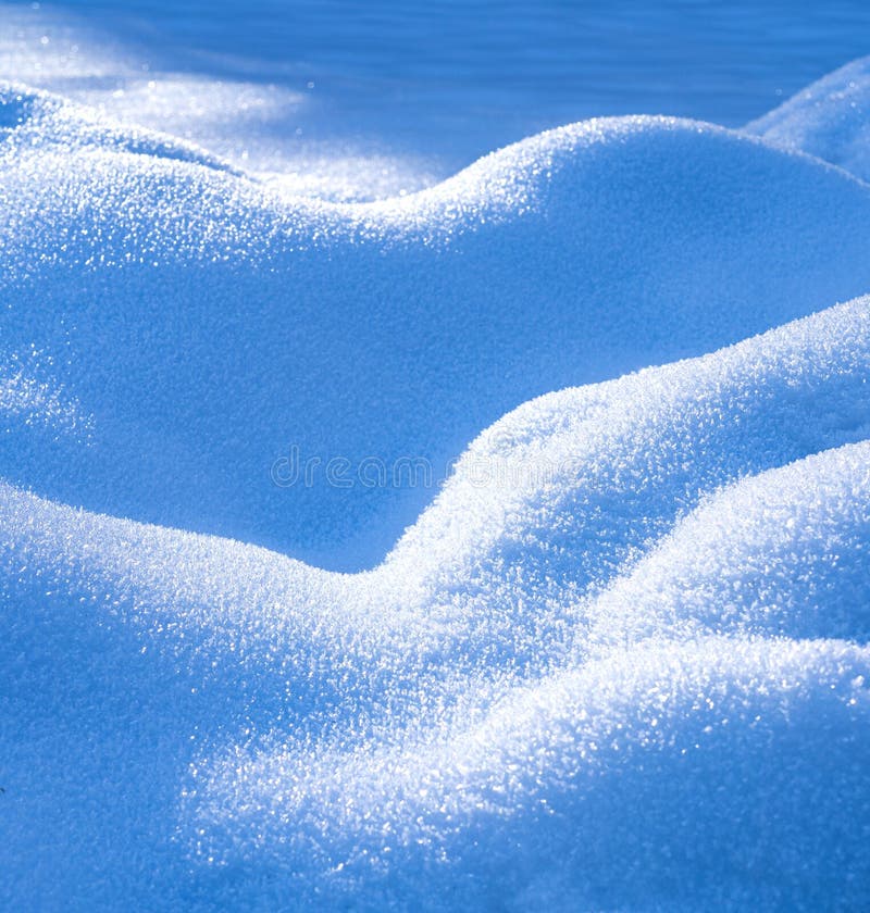 Snowy Waves in White and Blue Stock Photo - Image of fluffy, light ...