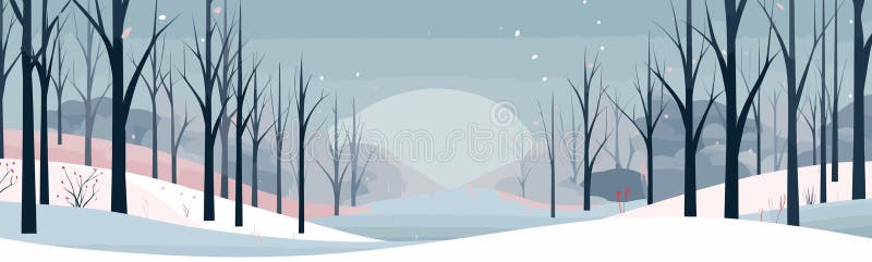 Snowy Landscape with Ice Castle Vector Simple 3d Isolated Illustration ...