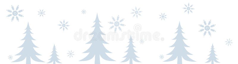 Snowy Winter Scene Border stock illustration. Illustration of clip ...