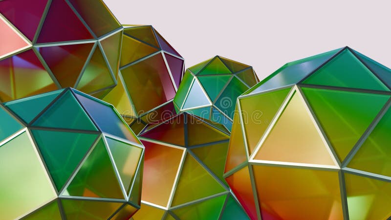 The Geometry Shape of Snub Cube Stock Illustration - Illustration of ...