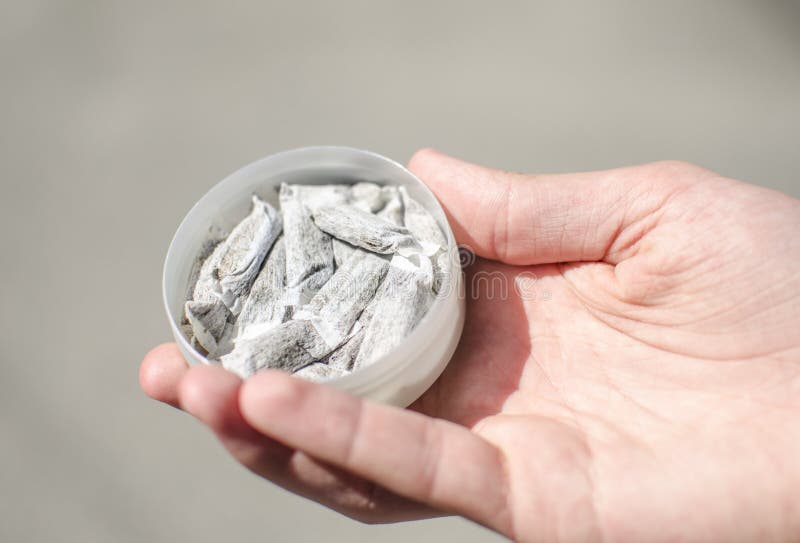 Snus stock image. Image of unrecognizable, snuff, human - 38140643