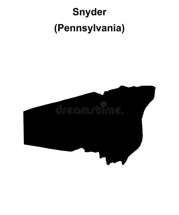 Snyder outline map stock vector. Illustration of detailed - 361755797