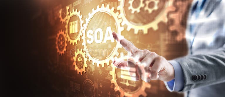 SOA. Service Oriented Architecture Stock Photo - Image of ...