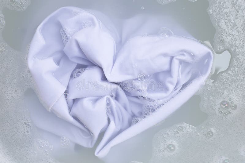 Soak a Cloth before Washing, White Cloth Stock Image - Image of cotton ...
