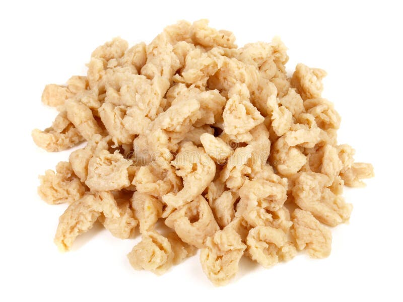 Soaked Soy Bean Flakes on White Background - Isolated Stock Photo ...