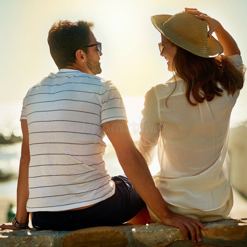 Soaking Up the Last Days of Summer. a Happy Young Couple Enjoying a ...