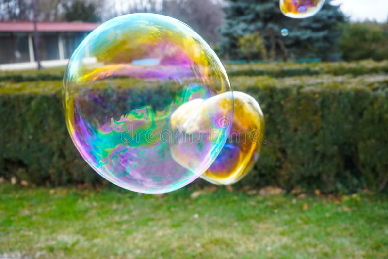 Soap Balloon in the Park. Photo during the Day. Stock Photo - Image of ...