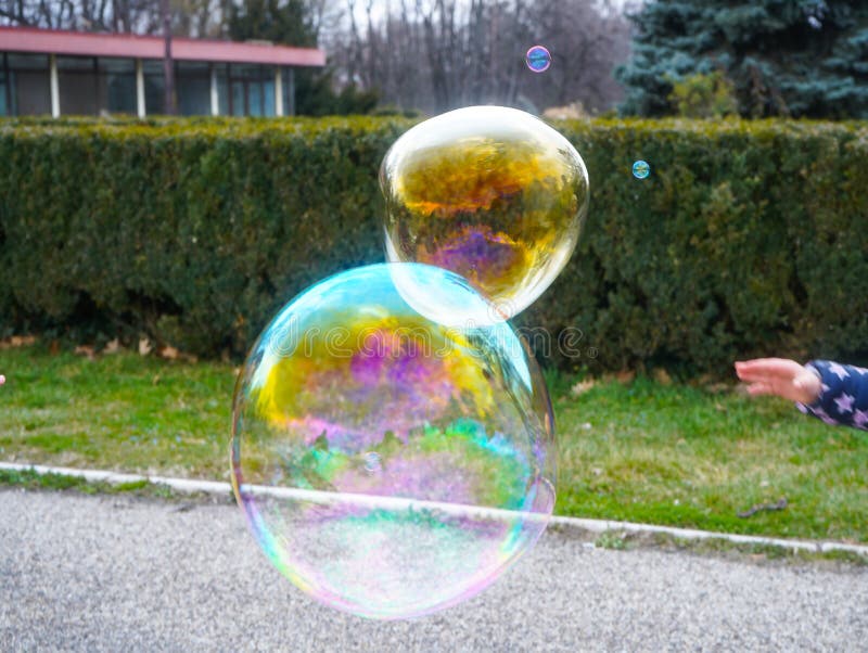 Soap Balloon in the Park. Photo during the Day. Stock Photo - Image of ...