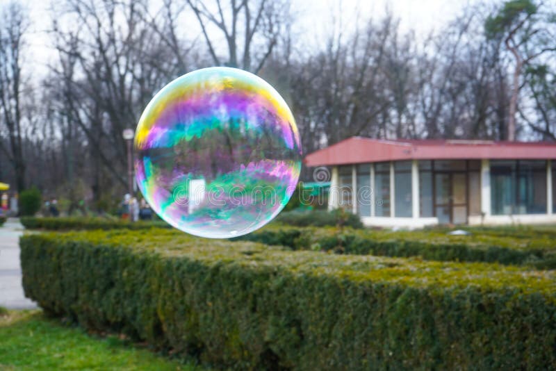 Soap Balloon in the Park. Photo during the Day. Stock Photo - Image of ...
