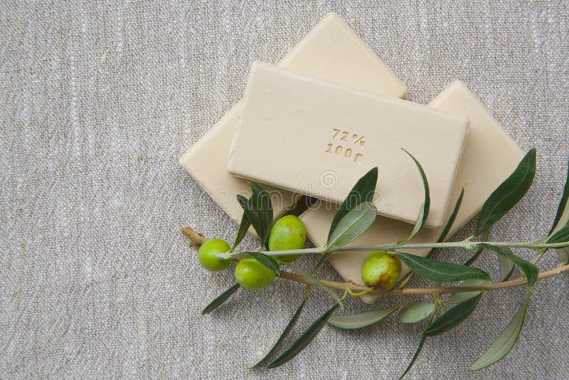 Soap bars with olive oil stock image. Image of natural - 58629139