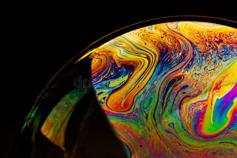 Soap bubble planet stock image. Image of purple, swirling - 180543153