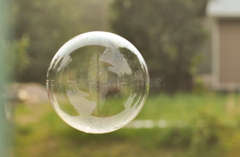 Soap Bubble with Reflections Stock Image - Image of beautiful, closeup ...