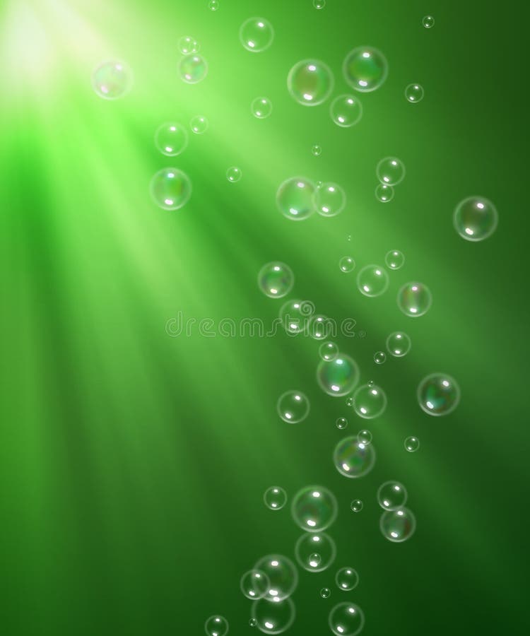 Soap bubbles stock illustration. Illustration of green - 5662443