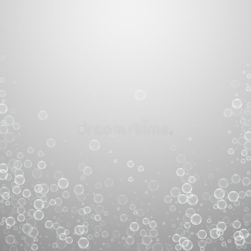 Soap Bubbles Abstract Background. Blowing Bubbles Stock Vector ...