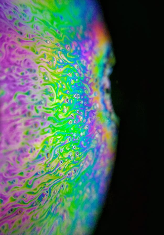 Soap Bubbles Abstract Colorful Background with Vibrant Color Stock ...