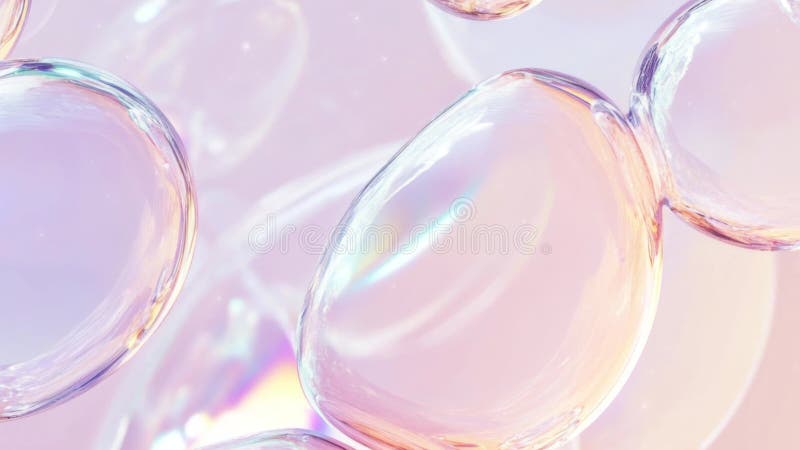 Soap Bubbles Floating on Soft Gradient Background Stock Footage - Video ...