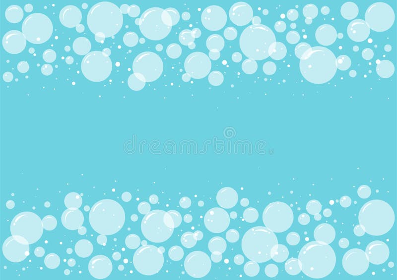 Soap Bubbles and Foam Vector Background, Transparent Suds Pattern Stock ...