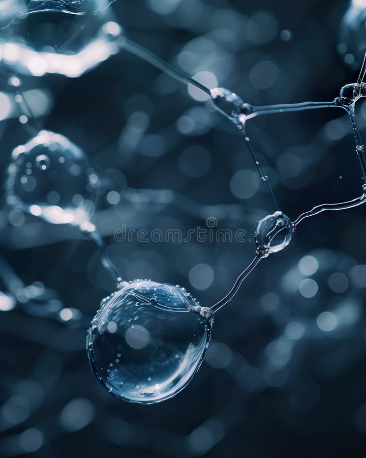 Macro Soap Bubbles of Cleansing, Moisturizing, Toning, or Exfoliating ...