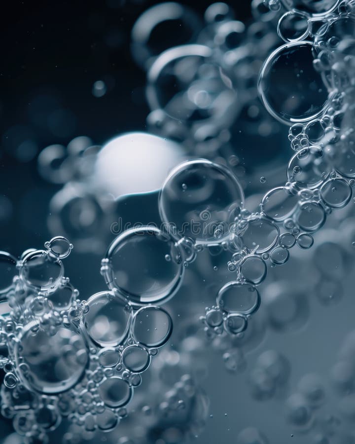 Macro Soap Bubbles of Cleansing, Moisturizing, Toning, or Exfoliating ...