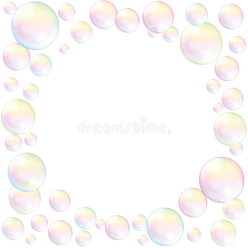 Bubbles Frame Ring stock vector. Illustration of frame - 75333399