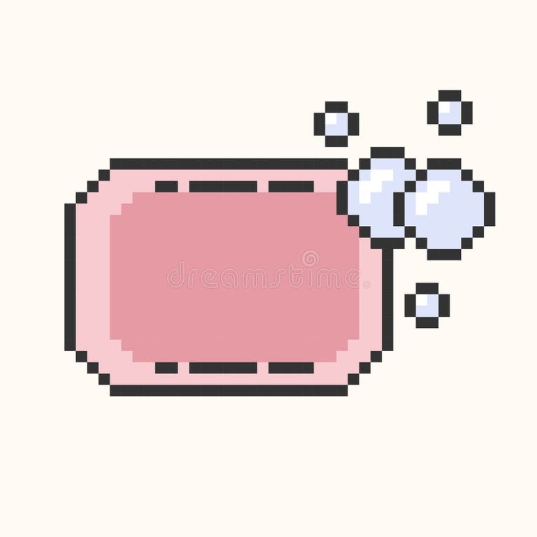 Soap and Bubbles Icon Pixel Art. 8 Bit Emblem. Game Development, Mobile ...