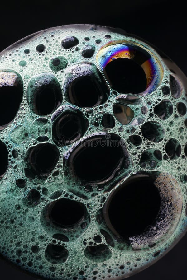 Soap Bubbles Reflecting Colourful Patterns Stock Photo - Image of ...