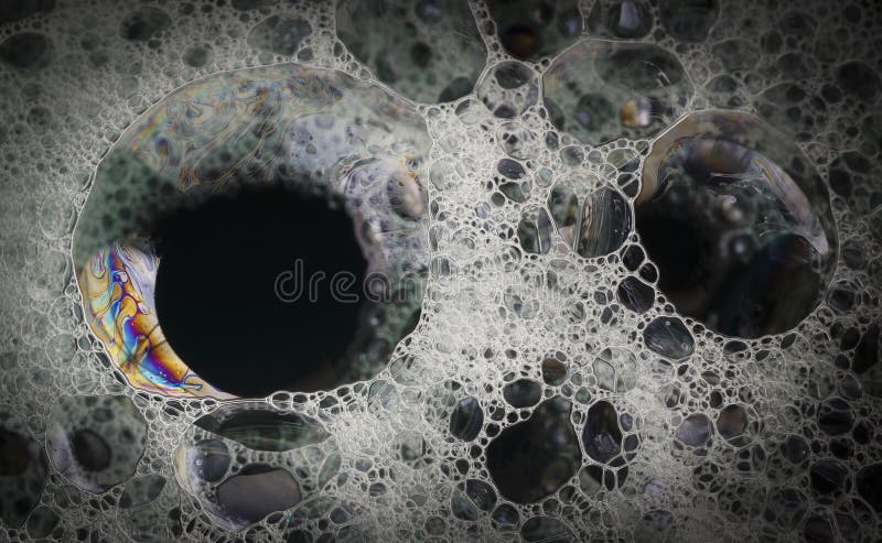 Soap Bubbles Reflecting Colourful Patterns Stock Photo - Image of bath ...