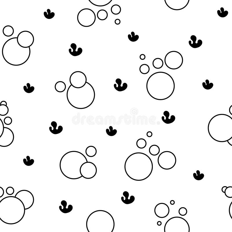 Soap Bubbles. Seamless Pattern. Coloring Page Stock Vector ...