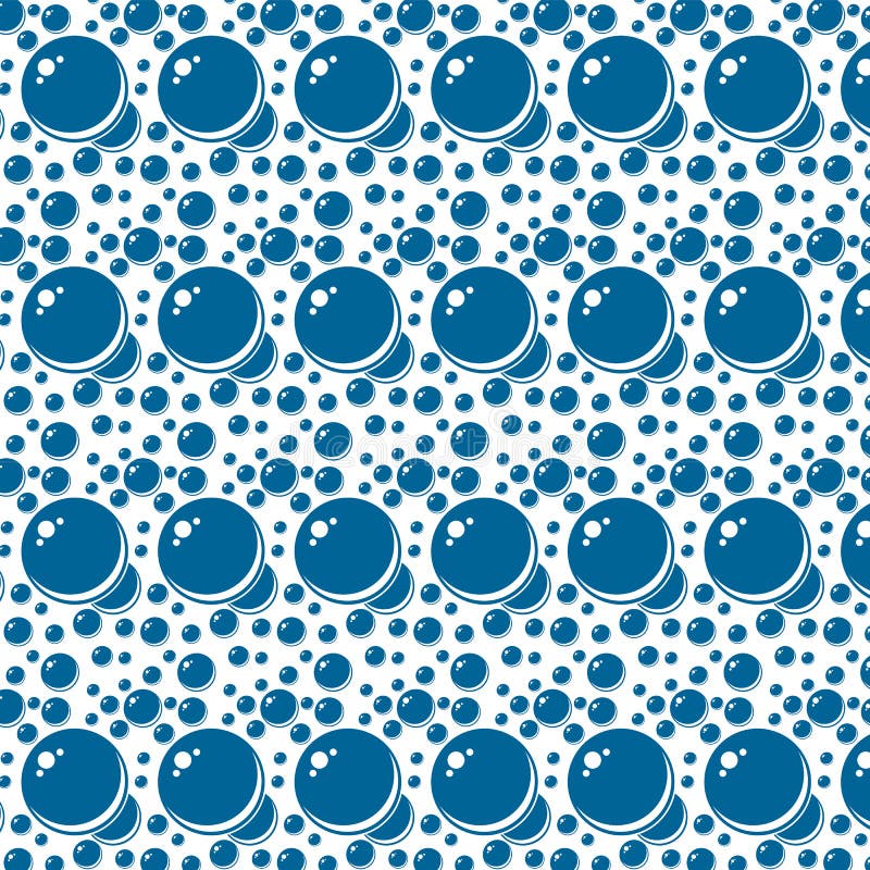 Soap Bubbles Seamless Pattern. Vector Background Stock Vector - Illustration of shape, abstract ...