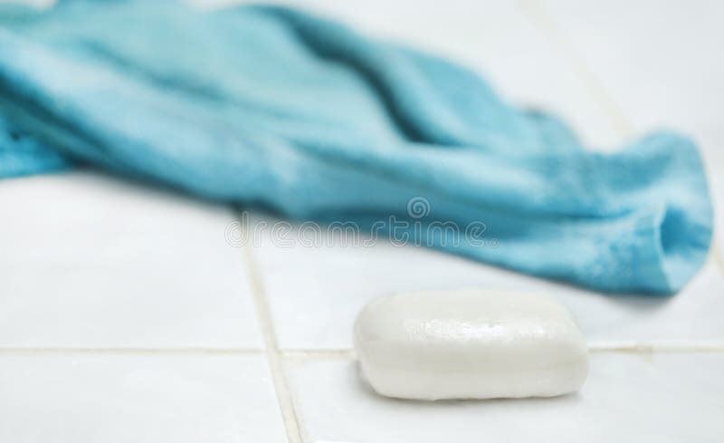 Soap and cloth for washing stock image. Image of wash - 163336481