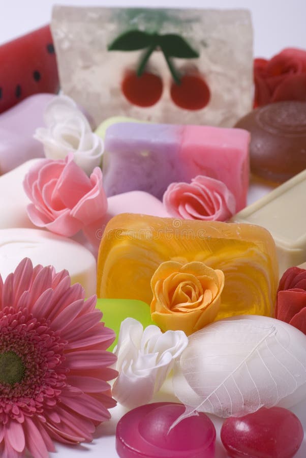 Soap and flower stock photo. Image of luxury, items, bath - 6751656