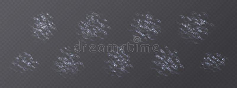 Soap Foam with Bubbles, Realistic Sparkling Shampoo, Bath Lather ...