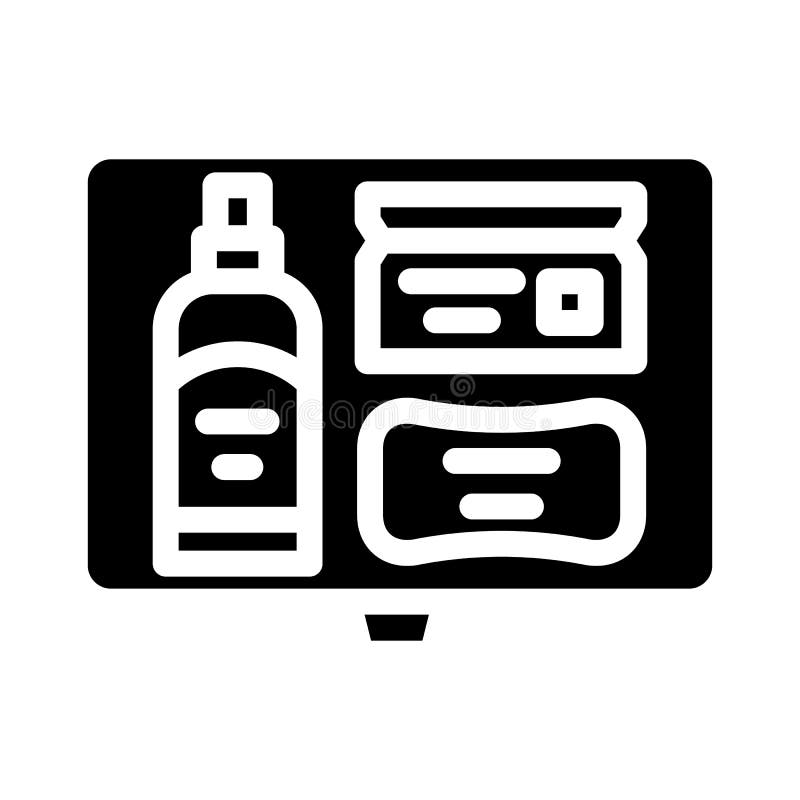 Soap Gift Set Glyph Icon Vector Illustration Stock Illustration ...
