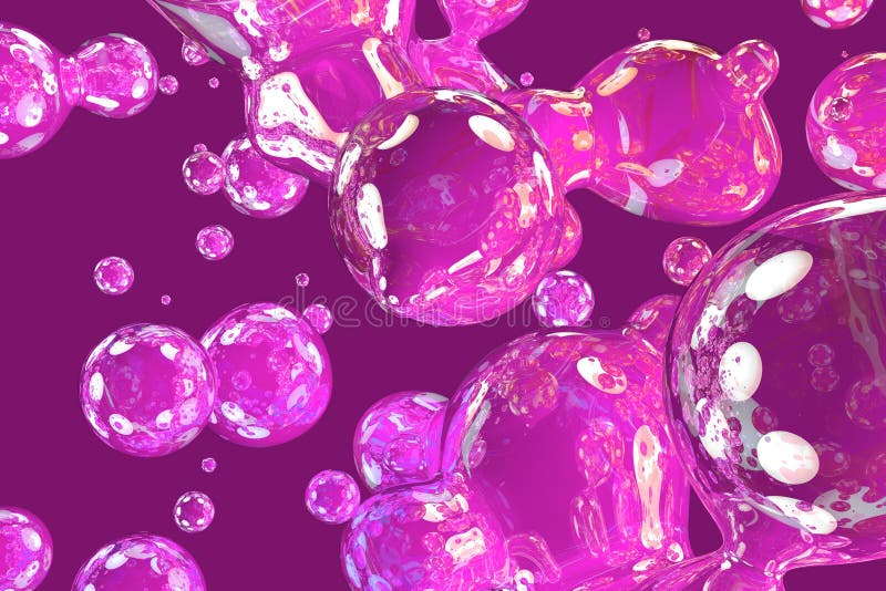 Soap Glossy Bubbles Abstract Gradient Texture or Background 3D ...
