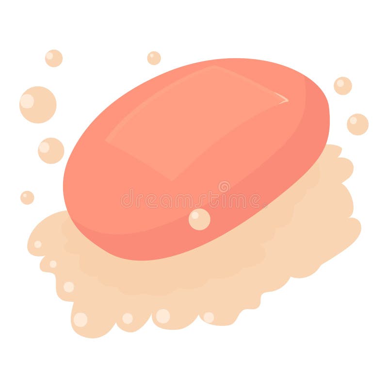 Soap icon, cartoon style stock vector. Illustration of foam - 95927163