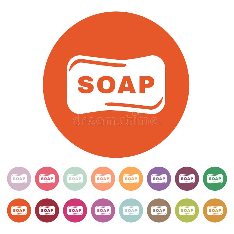 The soap icon. Soap symbol stock vector. Illustration of freshness ...