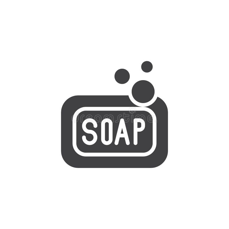 Soap icon vector stock vector. Illustration of clean - 100438204