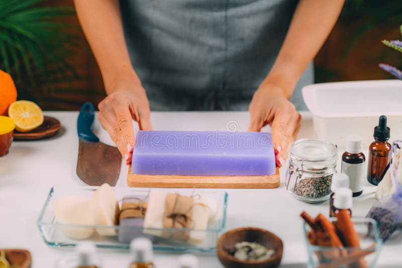 Soap Making Process stock image. Image of aroma, close - 211430275
