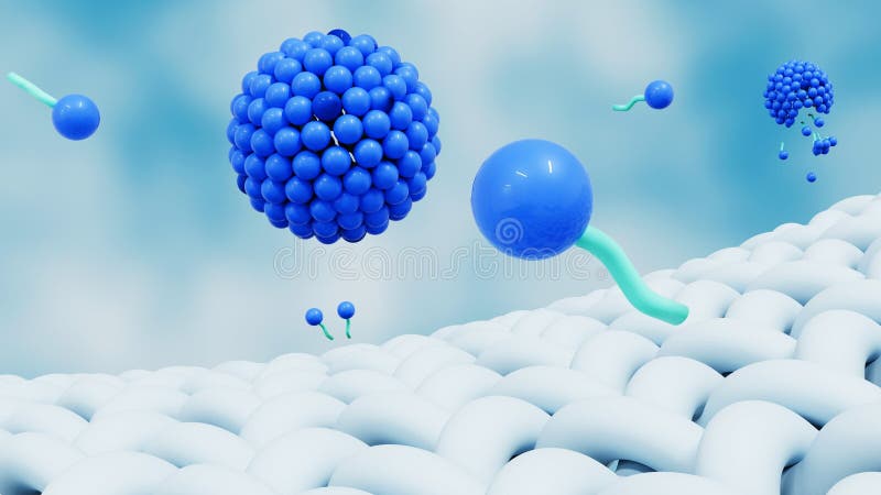The Soap Molecules Form Structures Called Micelles Stock Illustration ...