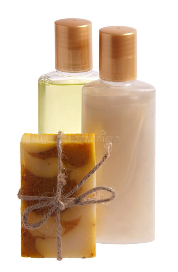Soap, Shampoo and Shower Gel Stock Photo - Image of accessories ...