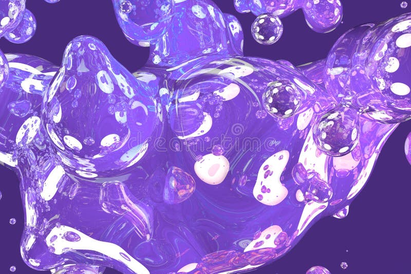 Soap Shiny Liquid or Slime Abstract Gradient Texture 3D Illustration ...