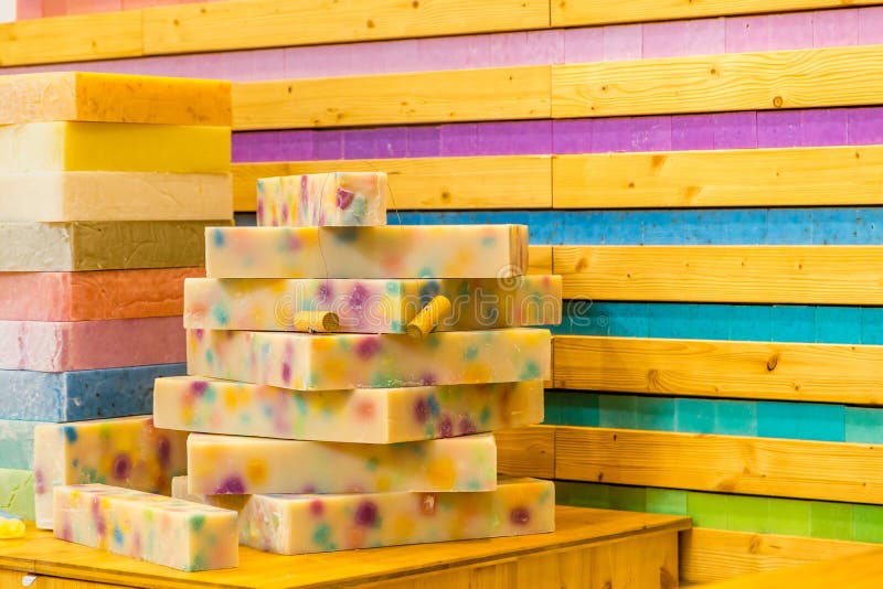 Soap stock image. Image of wood, stack, pink, blocks - 165120819